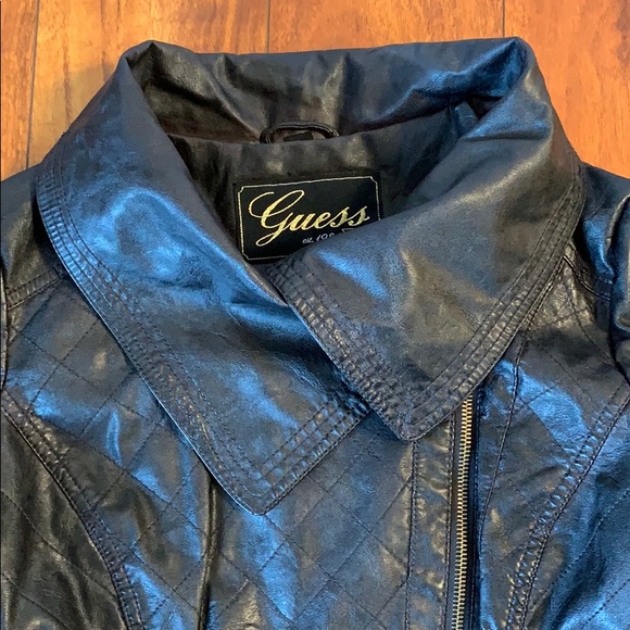 Guess | Jackets & Coats | Guess Faux Leather Jacket | Poshmark